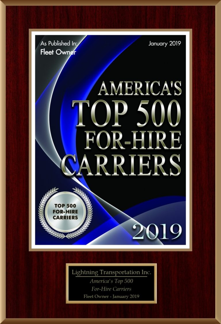 America's Top 500 For Hire Carriers - Lightning Transportation
